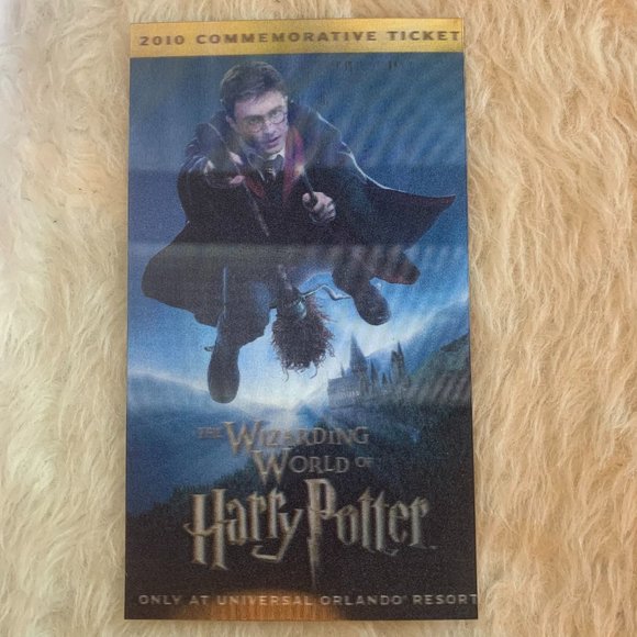 Universal | Other | Wwohp 20 Commemorative Collectible 3d Ticket | Poshmark